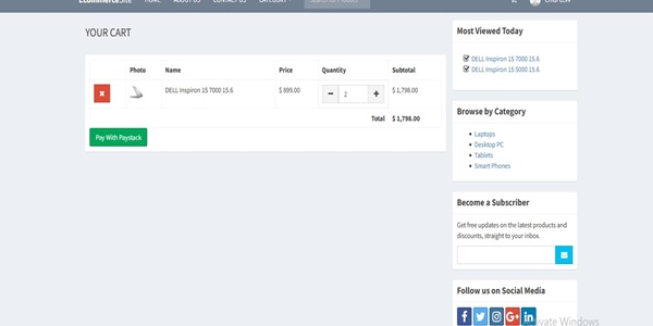 E Commerce Php Script With Paystack Payment Integration And Cms Softwarehub Ng